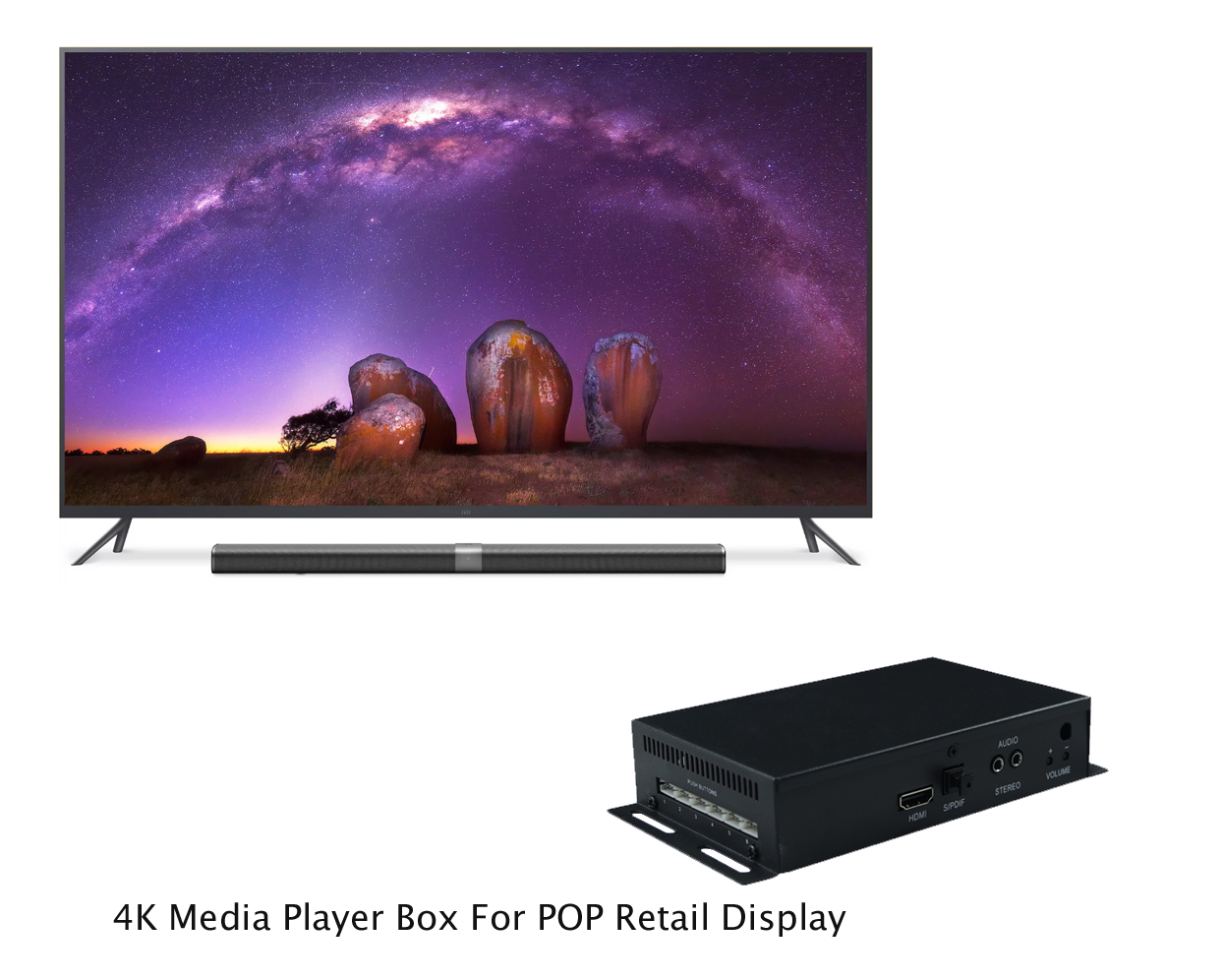 4K 60Hz Commercial Player HDMI 2.0 - Flagship Media Player of 4K Ecosystem