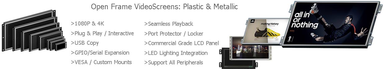 Open Frame LCD Advertising Players | Open Frame LCD Monitors